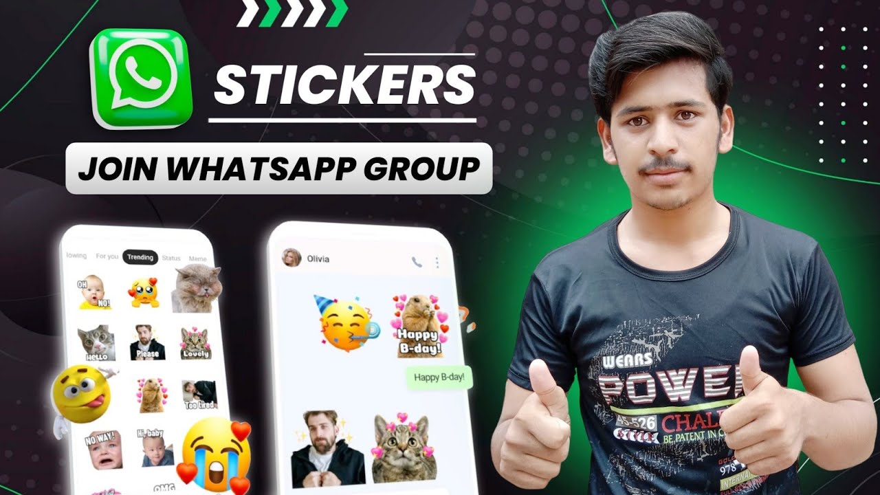 Join whatsapp stickers group. - YouTube
