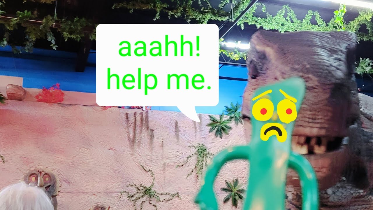 gumby and minga in Dinoland café of dinosaurs. 🦕🦖 (ft wholewheatpete ...