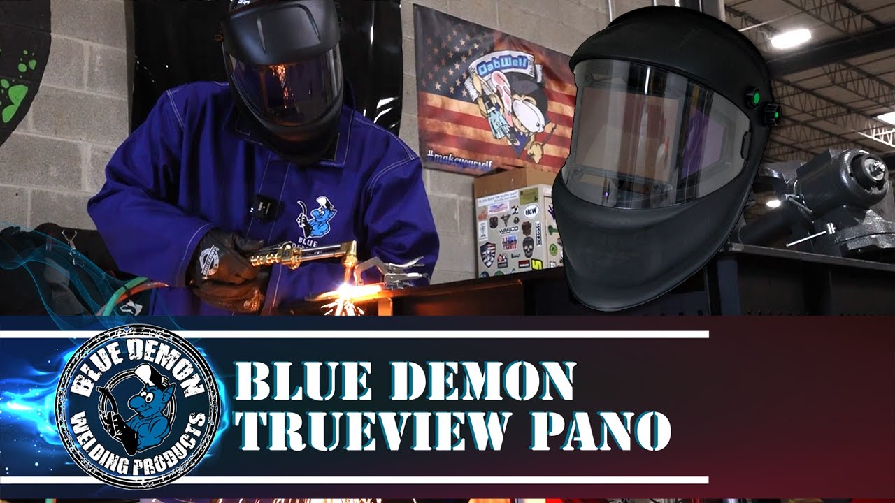 Blue Demon True View Pano Welding Hood - YouTube