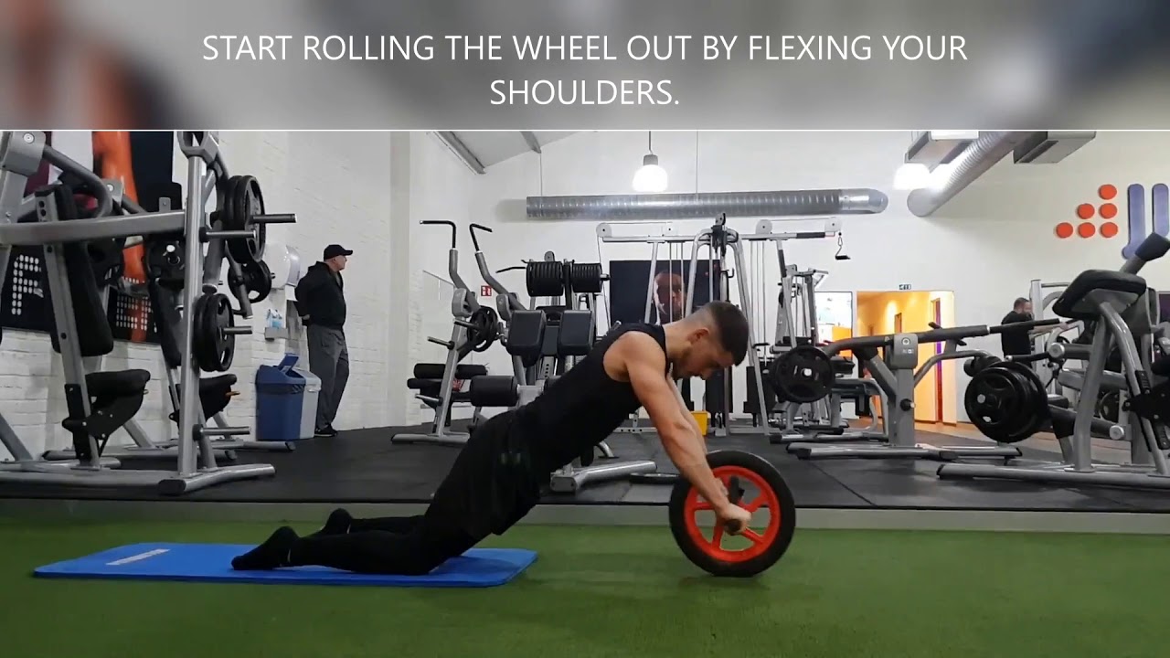 How to: Ab wheel rollout from shoulders - YouTube