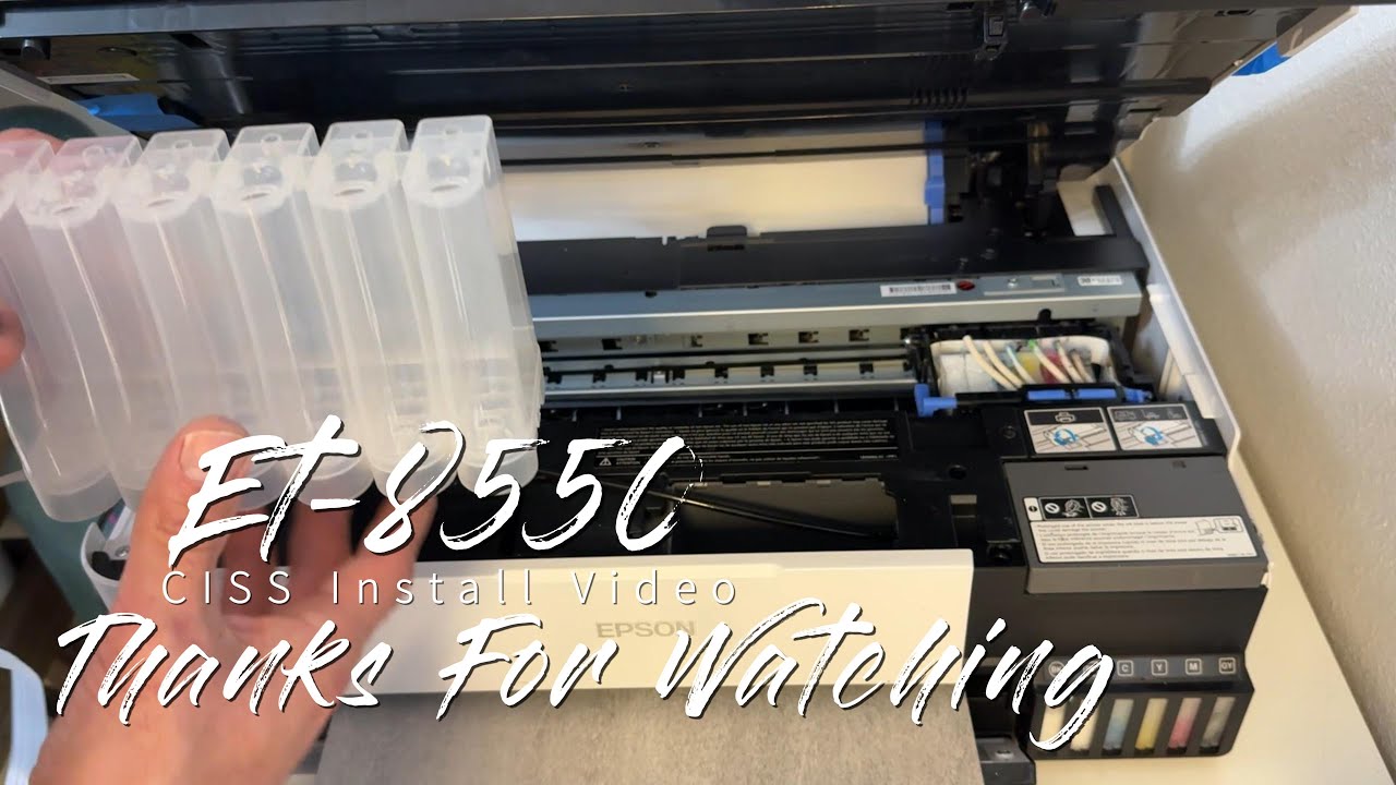 Epson ET-8550 CISS Install - YouTube