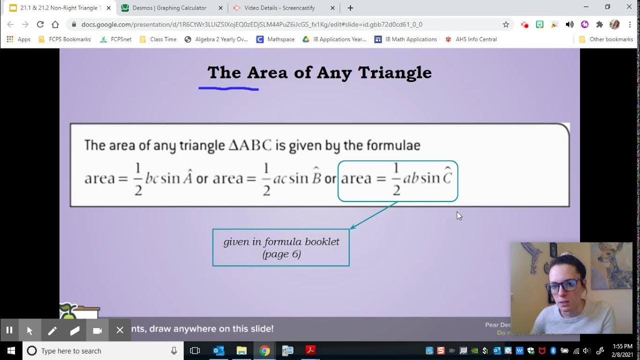 Non-Right Triangle Trig - Area of Any Triangle - YouTube