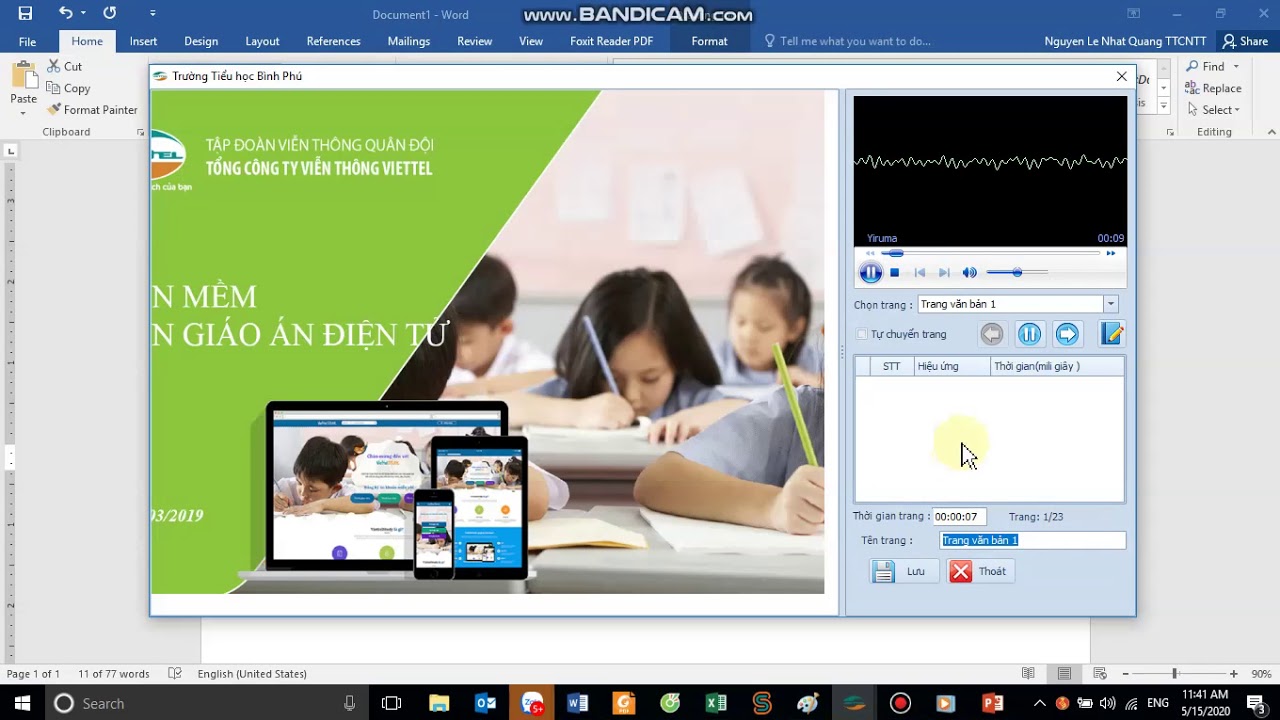 Các bước soạn thảo giáo án điện tử trên PM Viettel elearning - YouTube