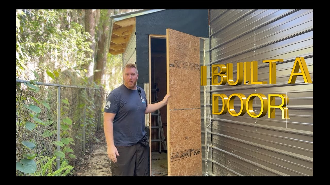 How To Build a Door for an Outdoor Shed - YouTube