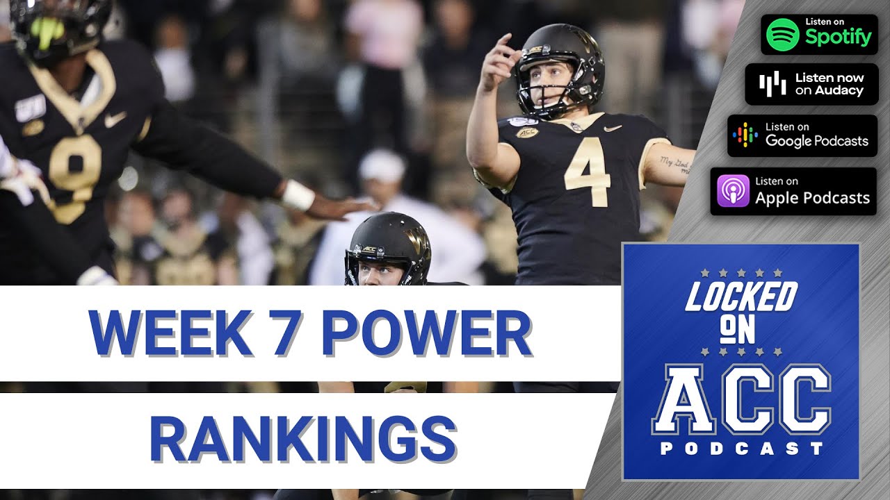 ACC Football Week 7 Power Rankings Revealed - Is Wake Forest Safe at ...