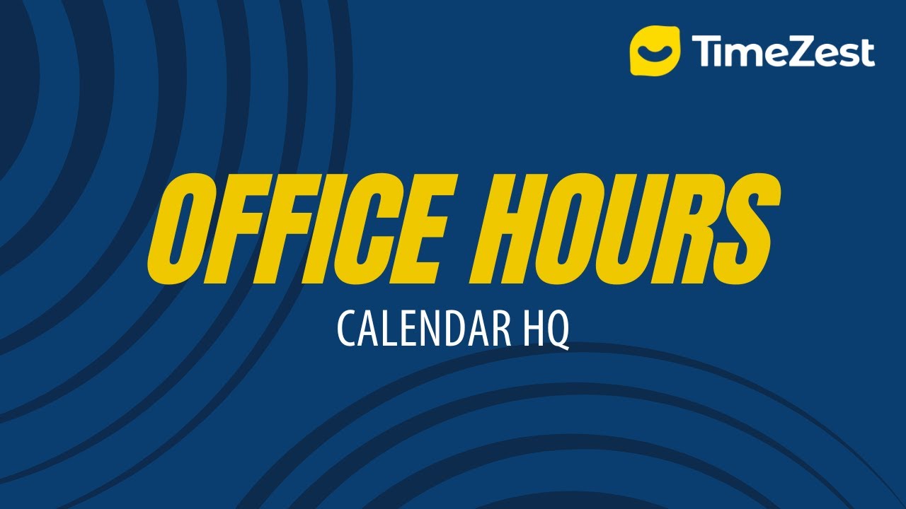 Calendar HQ Office Hours (Formerly Called Dispatch HQ) - YouTube