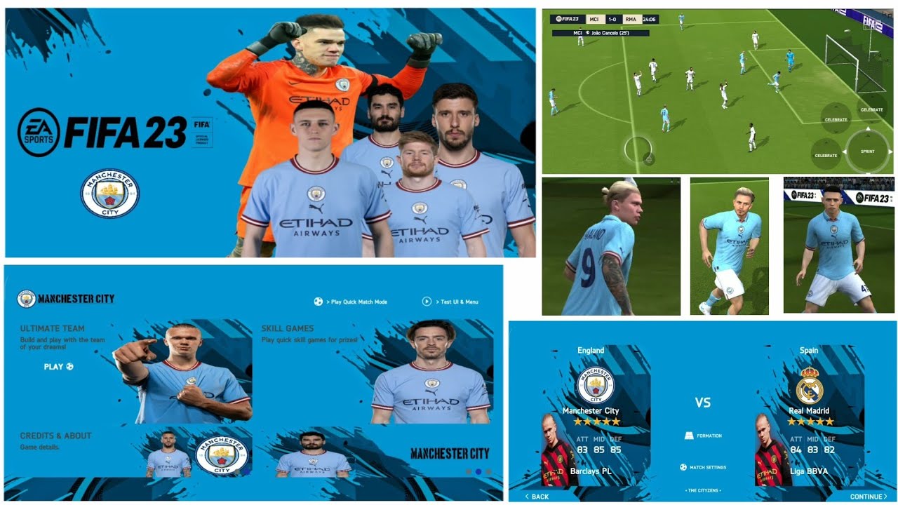 RELEASE | FIFA 16 MOD FIFA 23 THEME MANCHESTER CITY NEW UPDATE TRANSFER ...