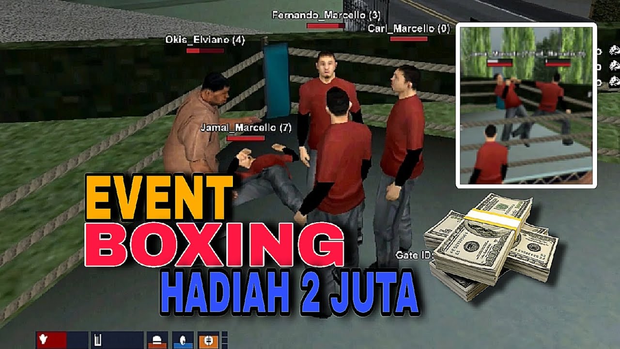 EVENT BOXING‼️BERLUMURAN DARAH UANG TUNAI 2 JUTA‼️GTA SAMP ROLEPLAY ...