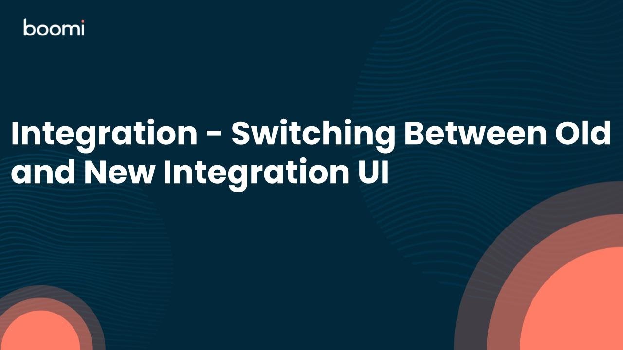 Integration - Switching Between Old and New Integration UI - YouTube