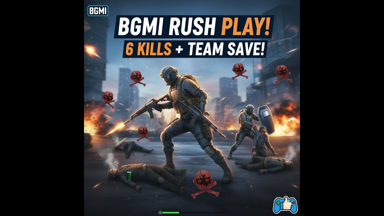 Insane Rush + Clutch Teammate Save | BGMI Rush Mode Highlights 🔥 - YouTube