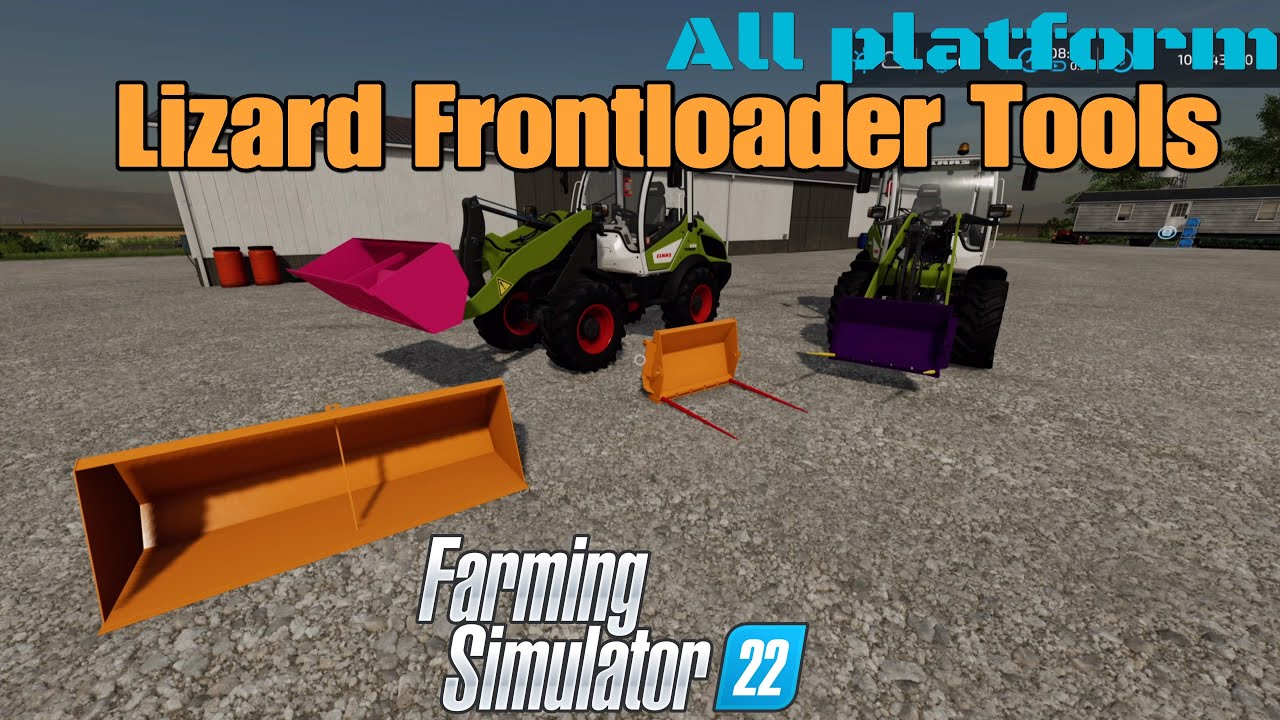 Lizard Frontloader Tools / New mod for all platforms on FS22 - YouTube