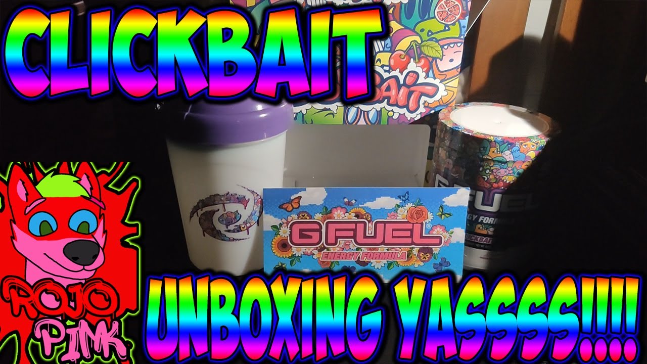 GFUEL Energy (CLICKBAIT Collectors Box, Unboxing, Yassss!!!!) - YouTube
