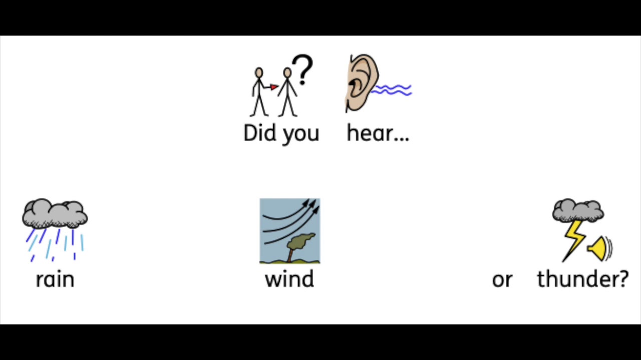 Listening Game- Weather Sounds - YouTube