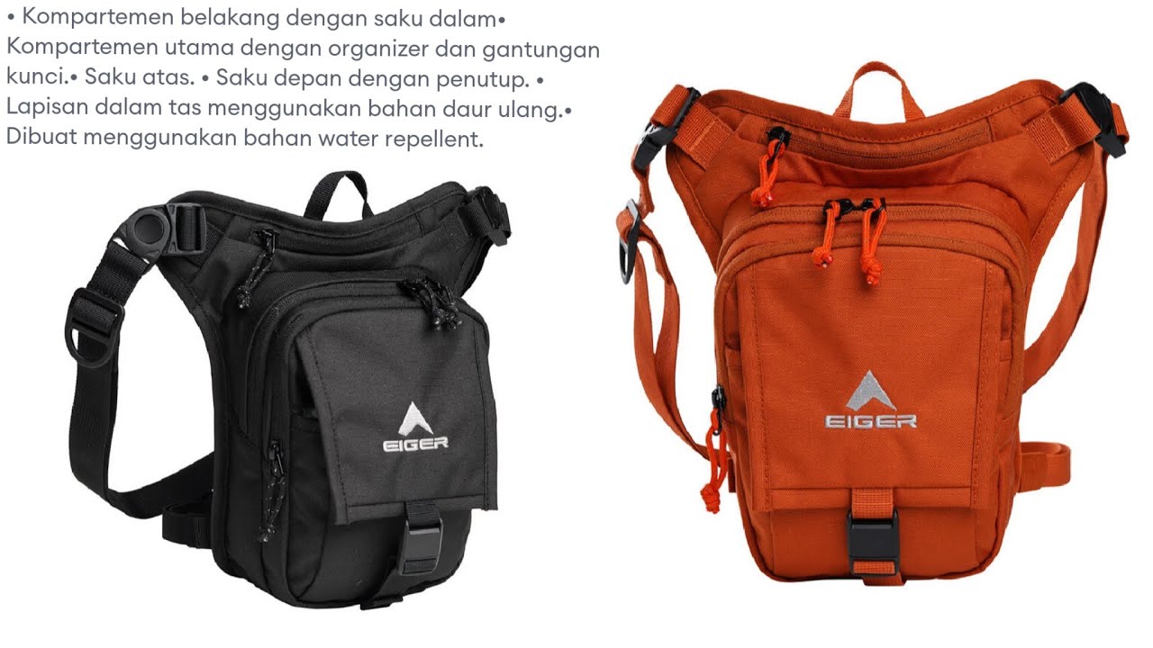 🟢 NEW EIGER ASCENDA LEGPACK 3L || 910009627 || TAS PAHA EIGER GREEN ...
