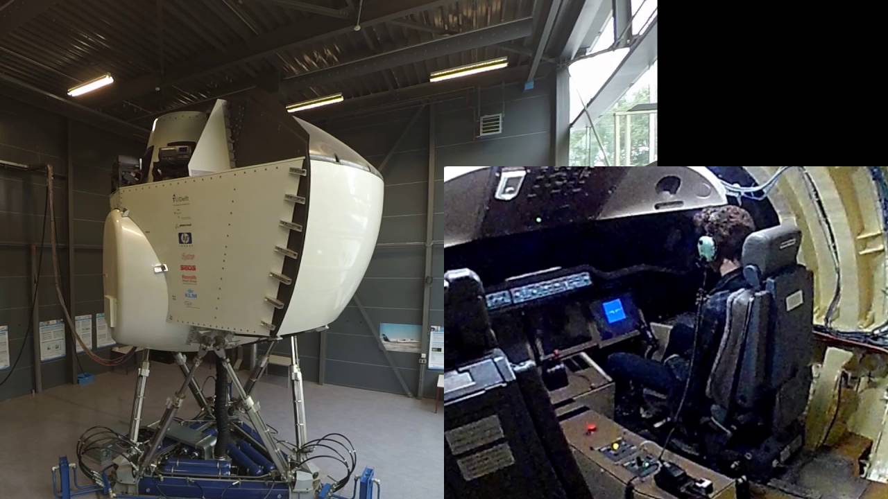 Testrun in flight simulator SIMONA - TUDelft - YouTube
