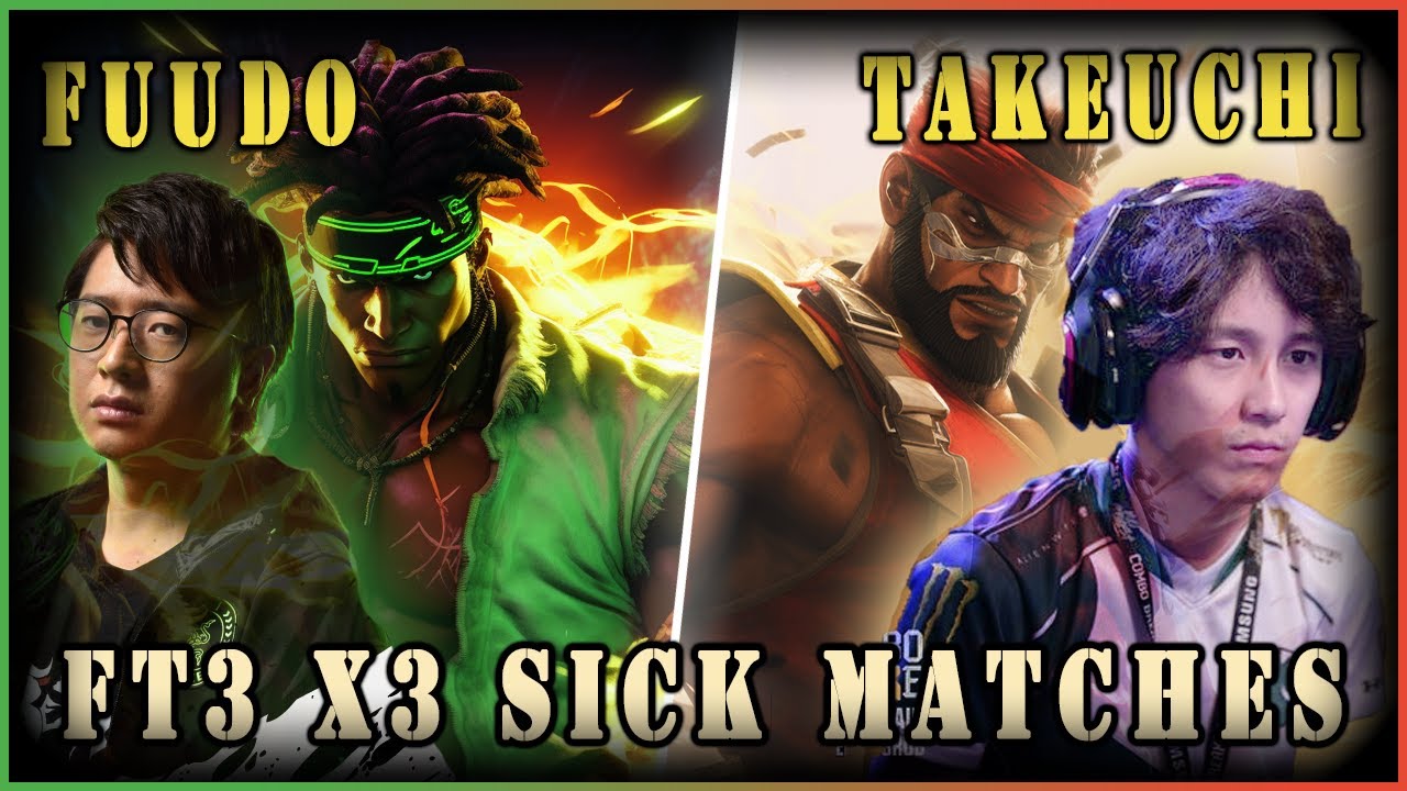 SF6 Fuudo Vs John Takeuchi Sick Matches! (FT3 x 3) - YouTube