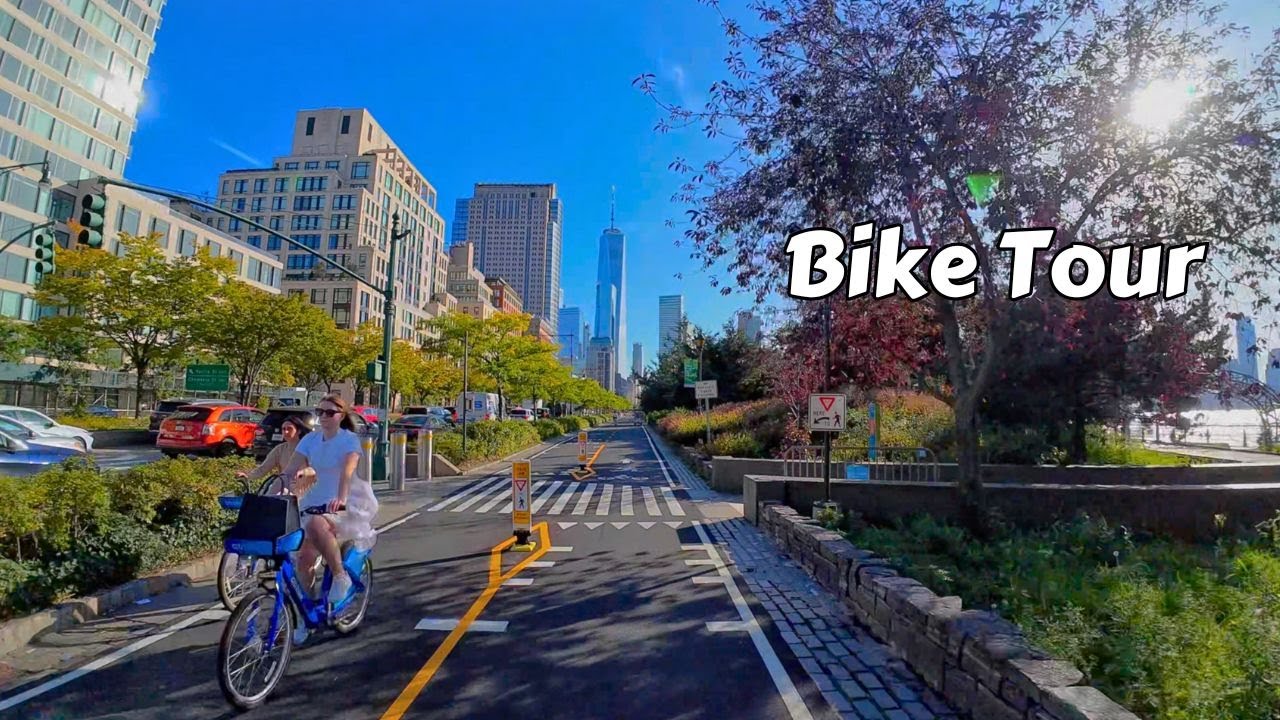 NYC Bike Ride - Cycling Hudson River Greenway, 6th Avenue & Times ...