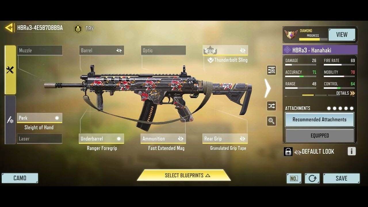 Call of duty mobile_HBRa3_gameplay_weapon config - YouTube