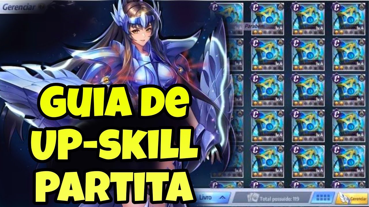 Guia de Up-Skill Partita de Coruja - Saint Seiya Awakening - YouTube