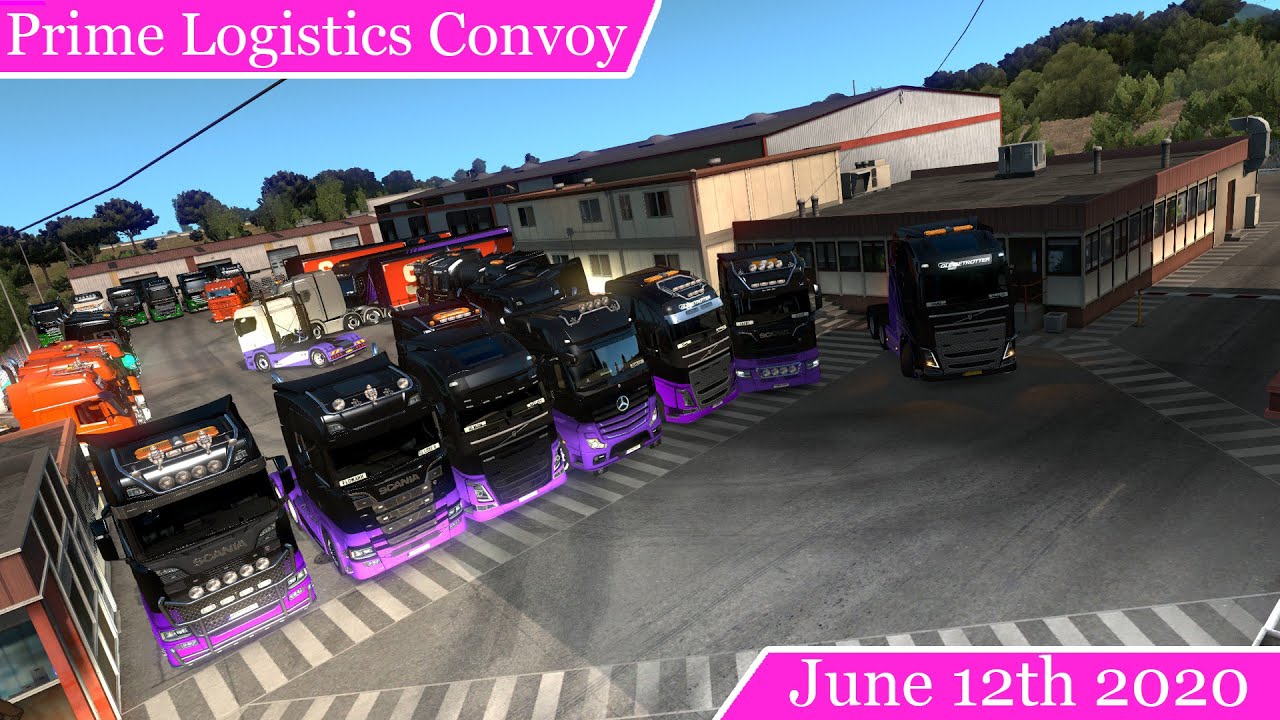 (ENG) TruckersMP-ETS 1.36-Prime Logistics Convoy - YouTube