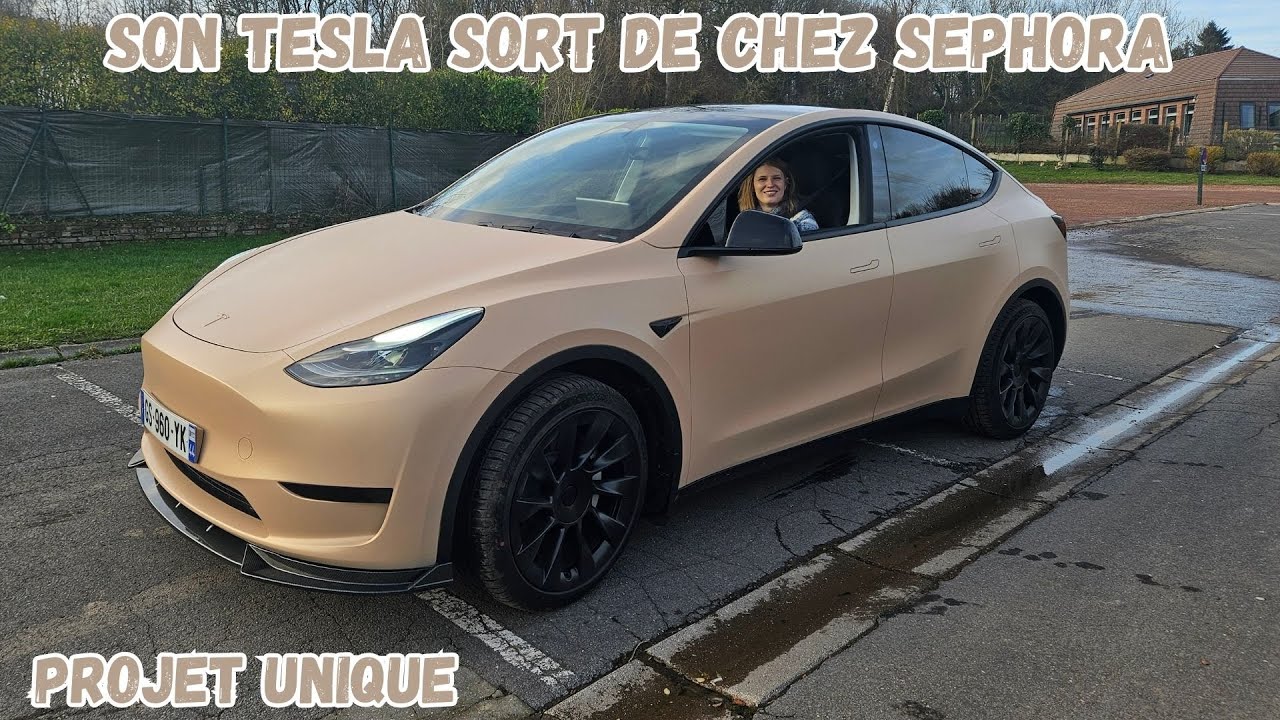 SA TESLA SORT DE CHEZ SEPHORA, ET CA LUI VA VRAIMENT BIEN ! FULLDIP ...