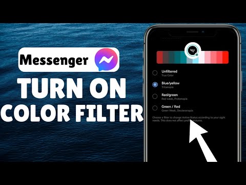 How To Turn On Color Filter On Messenger | iOS & Android - YouTube