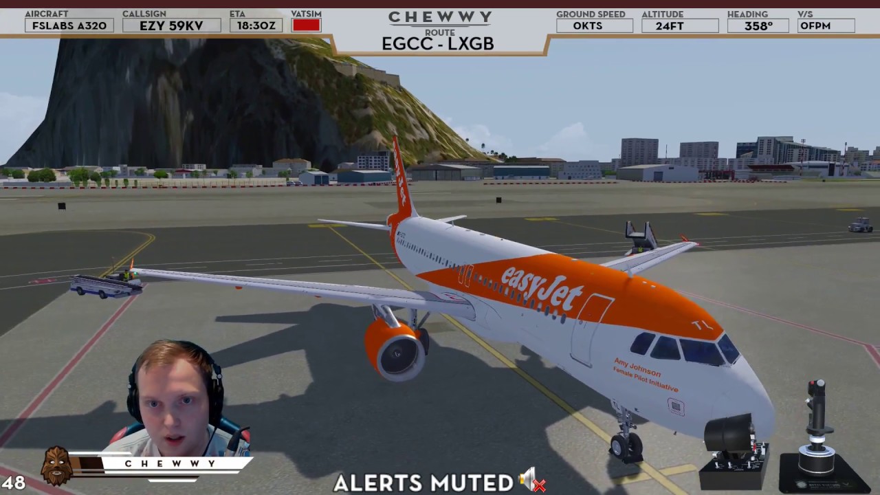 [P3D v4.1] Gibraltar RNAV (RNP) Approach | Easyjet A320 at LXGB - YouTube