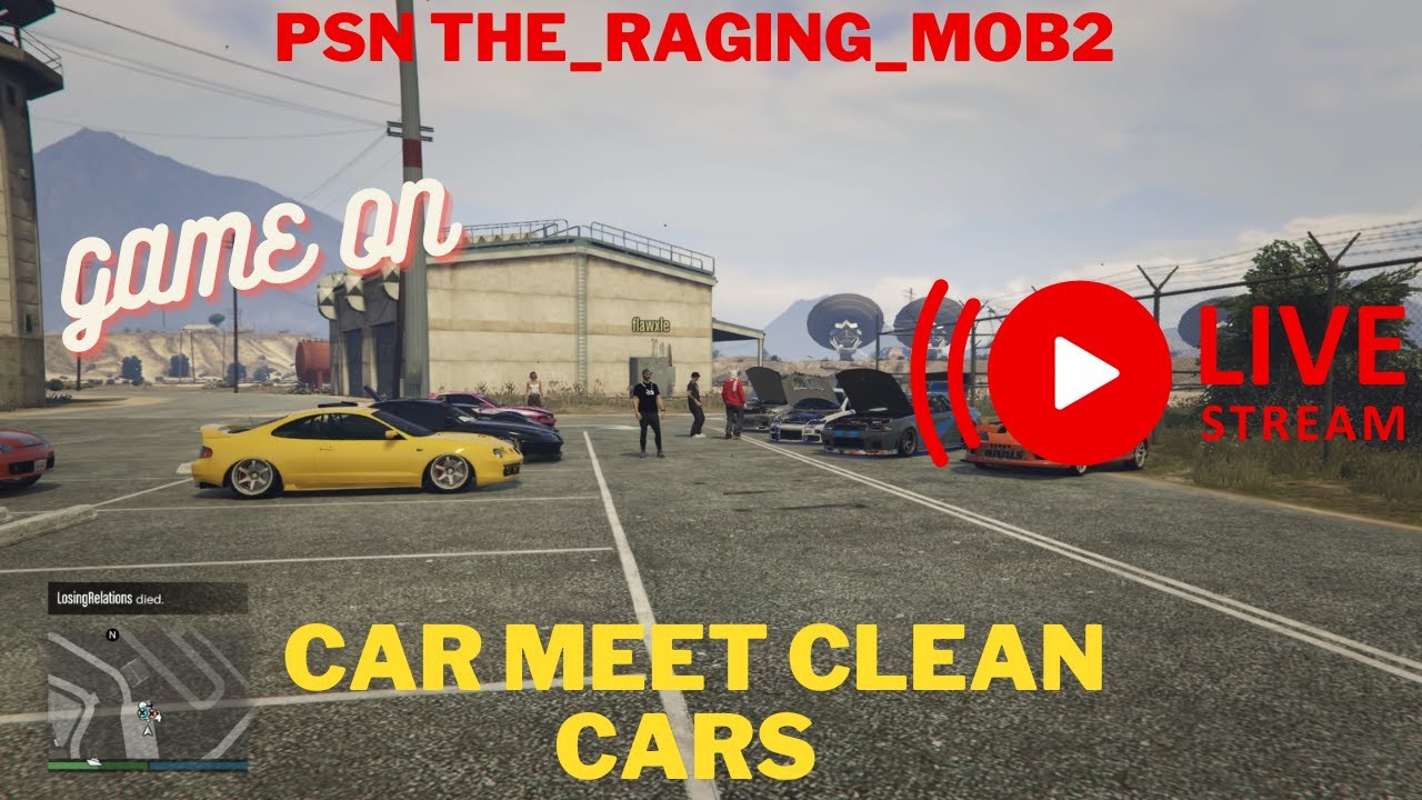 GTA 5 CLEAN CAR MEET PS4 VERSION - YouTube