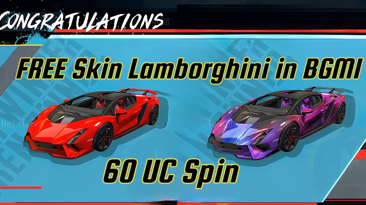 BGMI Colab with Lamborghini - next car spin in BGMI - Next car spin in ...