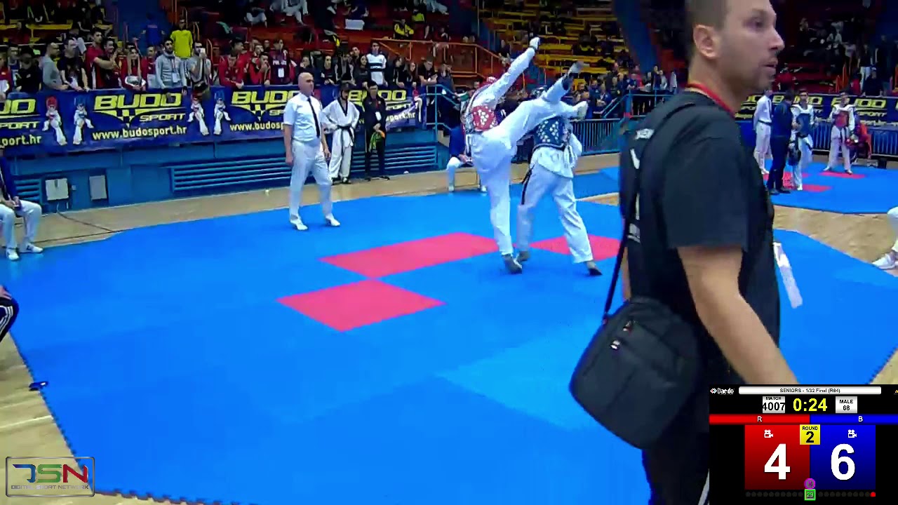 4007 LUCIANO BONACCORSO TKD SPORT CENTER ITA vs MARKO TRIVA MARJAN CRO ...