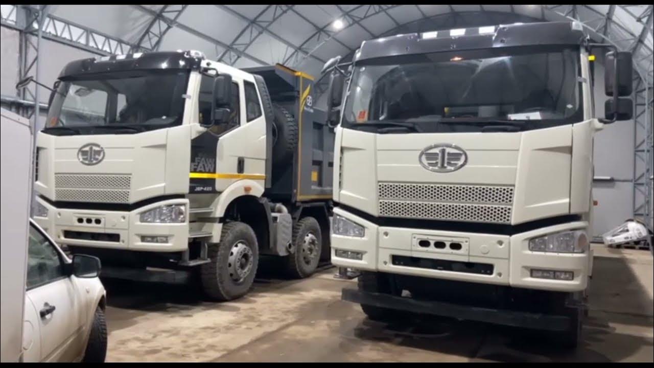 Установка воздушного отопителя Thermotrans на самосвал FAW. - YouTube