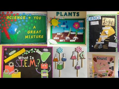 Science lab decoration ideas for School/Science bulletin board design ...
