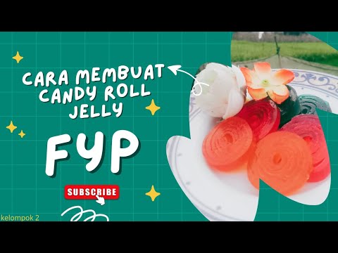 Cara membuat permen jelly gulung - YouTube