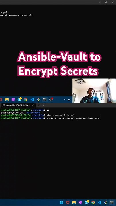 🔐Ansible-Vault to encrypt Secrets | Secret Files #ansible #ansiblevault - YouTube
