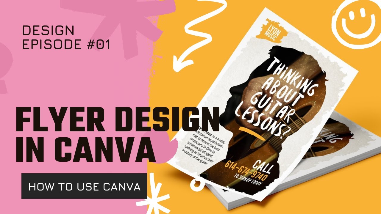 How to make flyer design in canva | Canva tutorials for beginners ...