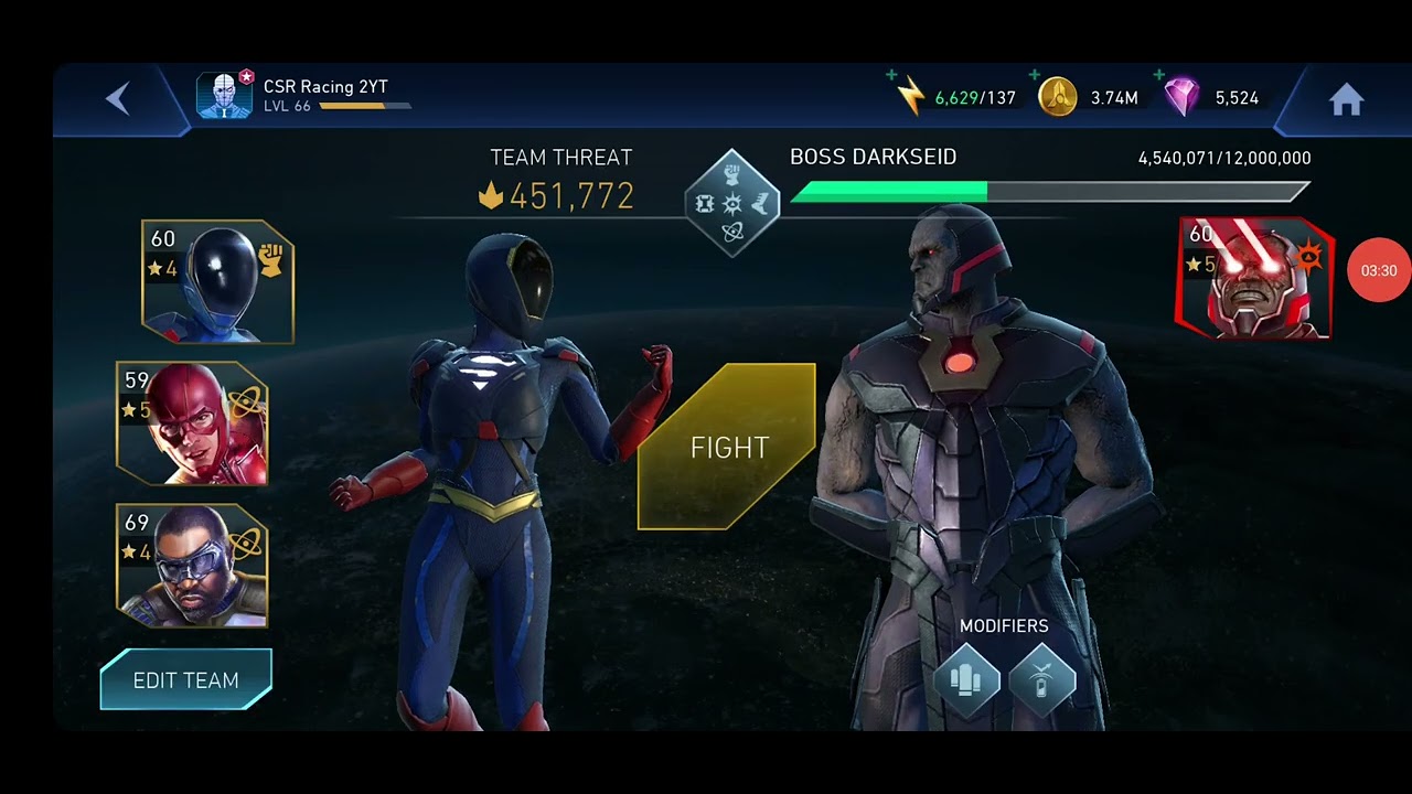 Injustice 2 Mobile | Heroic 1 Tier 1 Solo Raid Realm Klash Boss ...