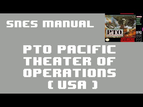 [SNES Manual] P.T.O. Pacific Theater of Operations (USA) Game Manual ...