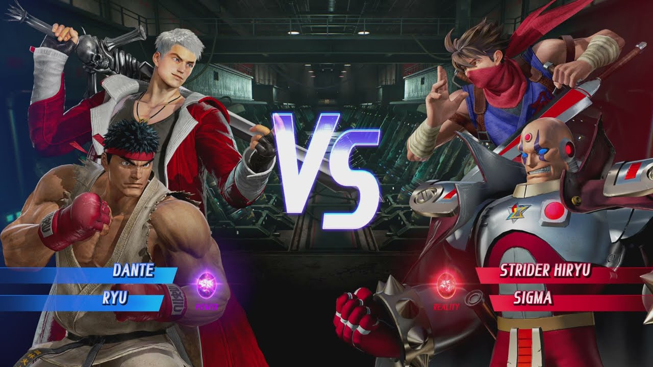 Dante & RYU vs Stryder Hiryu & Sigma - MARVEL VS. CAPCOM: INFINITE ...