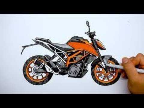 KTM DUKE 390 DRAWING || HT CREATION || - YouTube