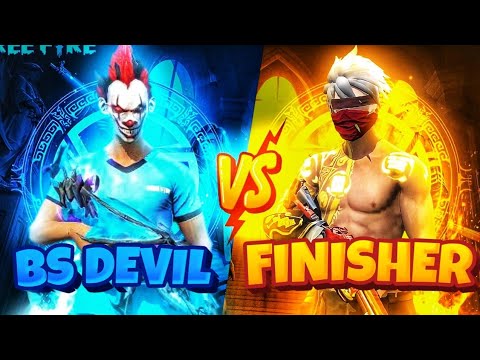 BS DEVIL VS FINISHER||FREE FIRE 1V1 CUSTOM ||IMPOSSIBLE HEADSHOT 🎯ONLY ...