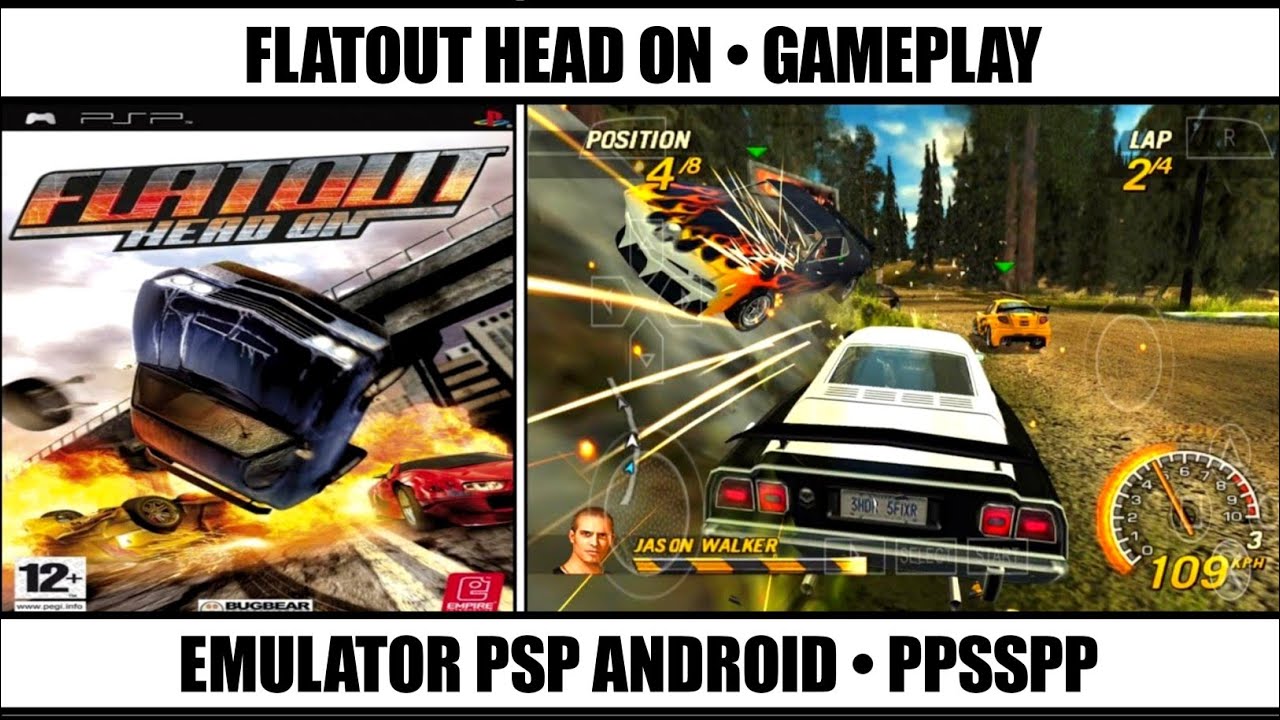 FlatOut Head On Gameplay PPSSPP | Best PSP Games | Emulator PSP Android ...