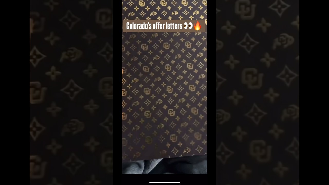 Colorado Buffs + Coach Prime’s Official Offer Letters 🔥🔥 #cubuffs # ...