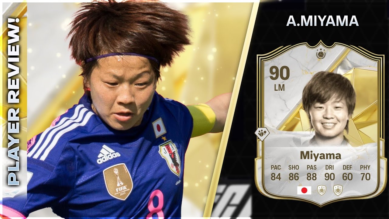 WOW CRACKED CARD!!!!! 90 RATED NEW ICON AYA MIYAMA PLAYER REVIEW - EA ...