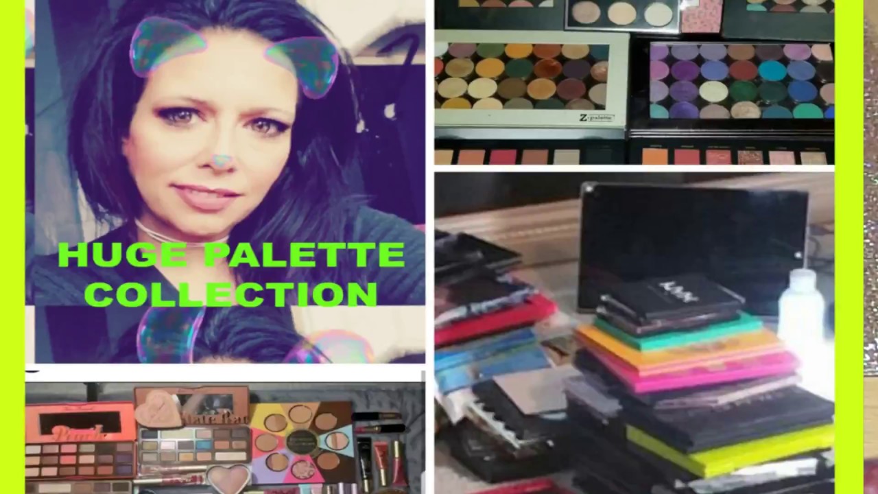 My Makeup Collection Part 1 Eyeshadow Palettes Youtube