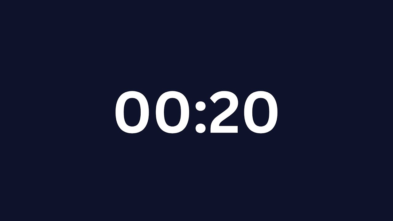 Countdown of 20 Seconds - YouTube
