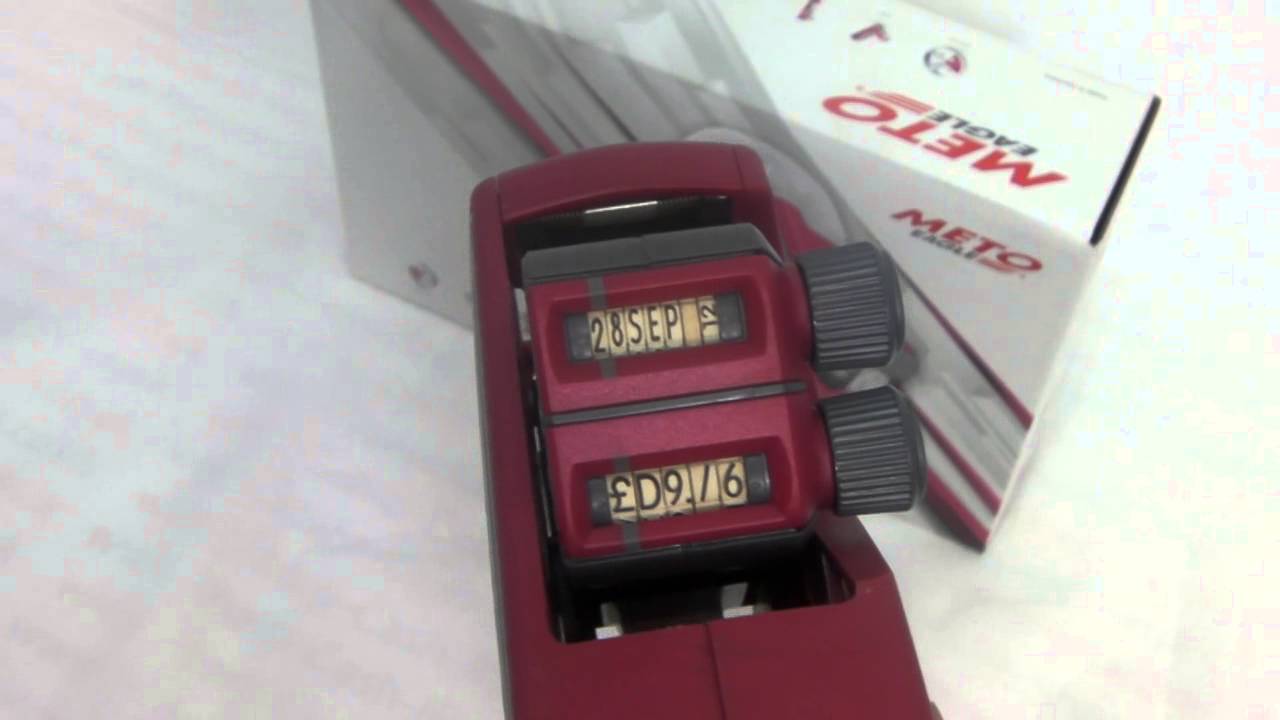 Meto Eagle 1222 Date Coder / Meto Eagle 1222 - YouTube