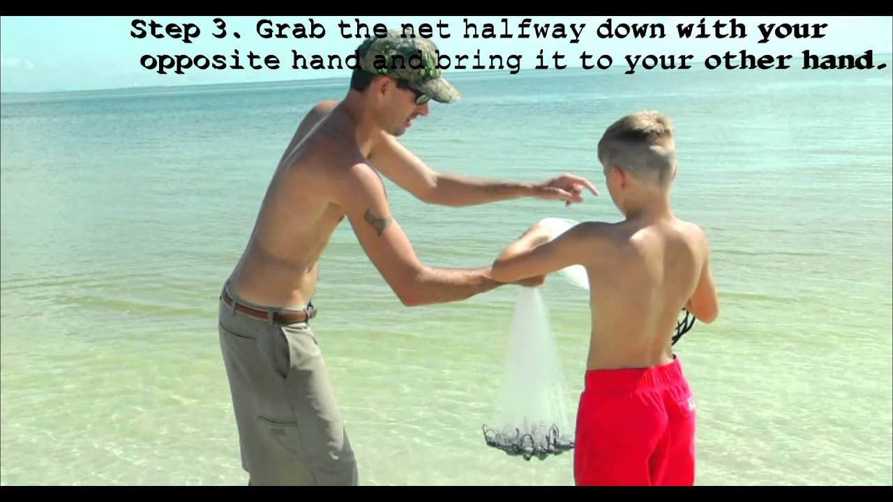 Cast Net Fail and Kid Learns How To Throw A Cast Net - YouTube