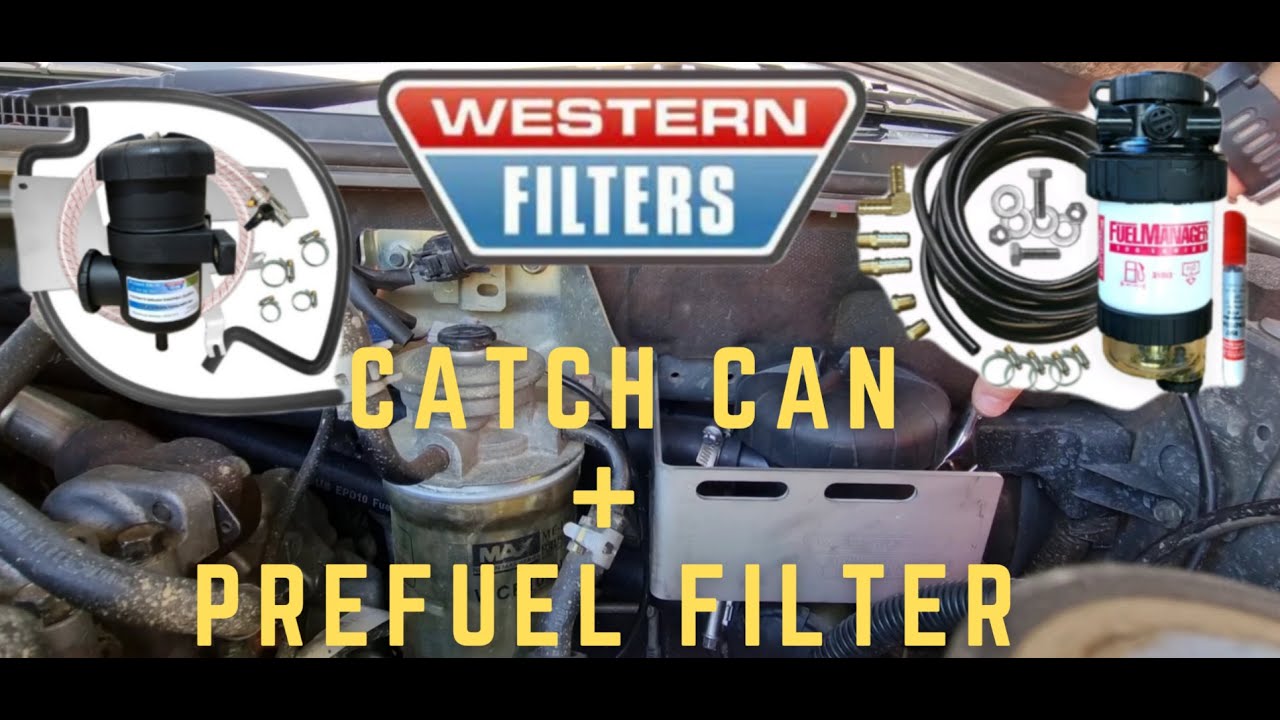 PAJERO CATCH CAN AND PRE-FUEL INSTALL | WESTERN FILTERS | HOW TO ...
