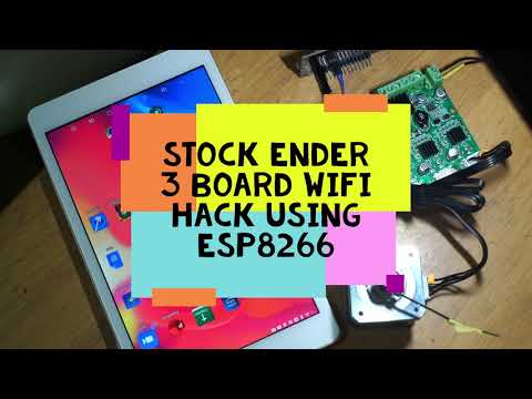 Creality Ender 3 stock board wifi upgrade with esp8266 - esp3d - YouTube