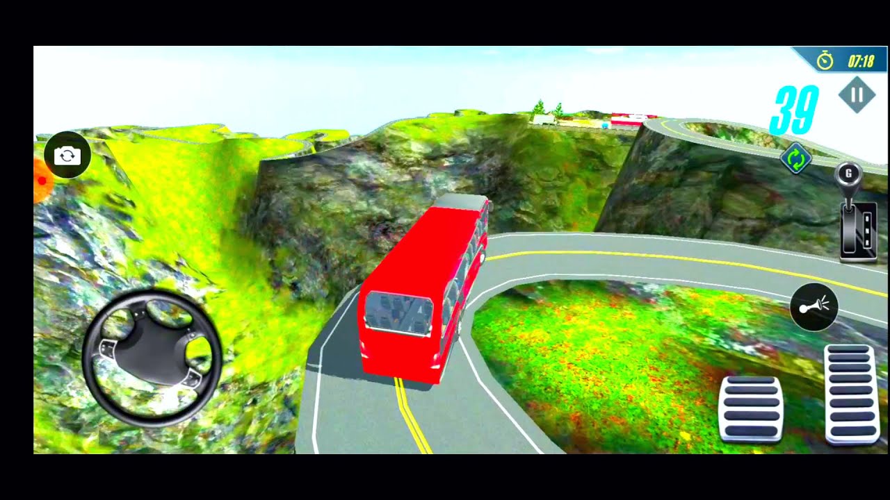 Bus Driving Mountain Bus Game| Bus Wala Game| Volvo Bus Game| Volvo ...
